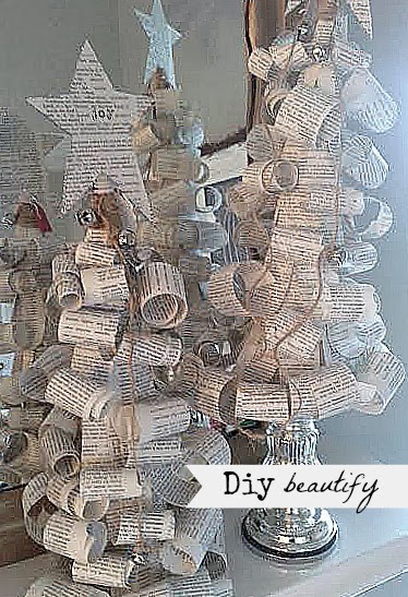 Paper Curl Christmas Trees - DIY Beautify - Creating Beauty at Home