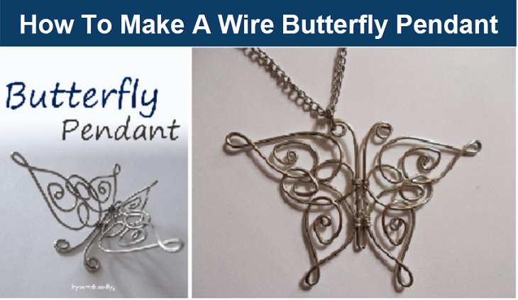 Online Jewelry Making Newsletter: How To Make A Wire Butterfly Pendant
