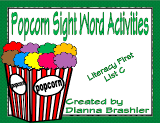 Teachers R US: Popcorn High Frequency Words Activities (Literacy First ...