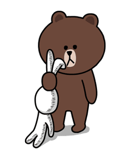 Brown & Cony | [PNG Pack] Sticker LINE Camera