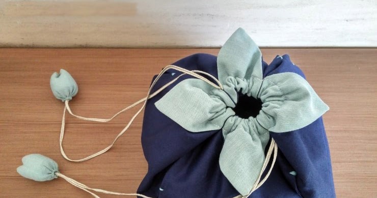 Petal Drawstring Bag ~ DIY Tutorial Ideas!