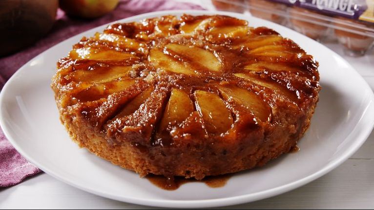 Reverse ápple Cárámel Cáke | Nice Taste