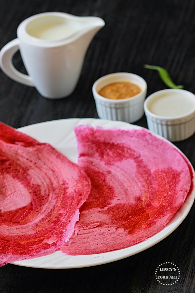 Beetroot Dosa ~ Lincy's Cook Art