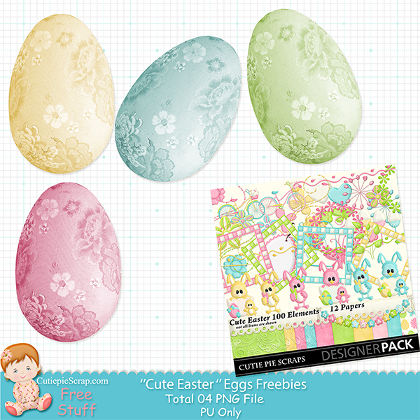 Free Digital Scrapbook Kits: Cute Easter freebie