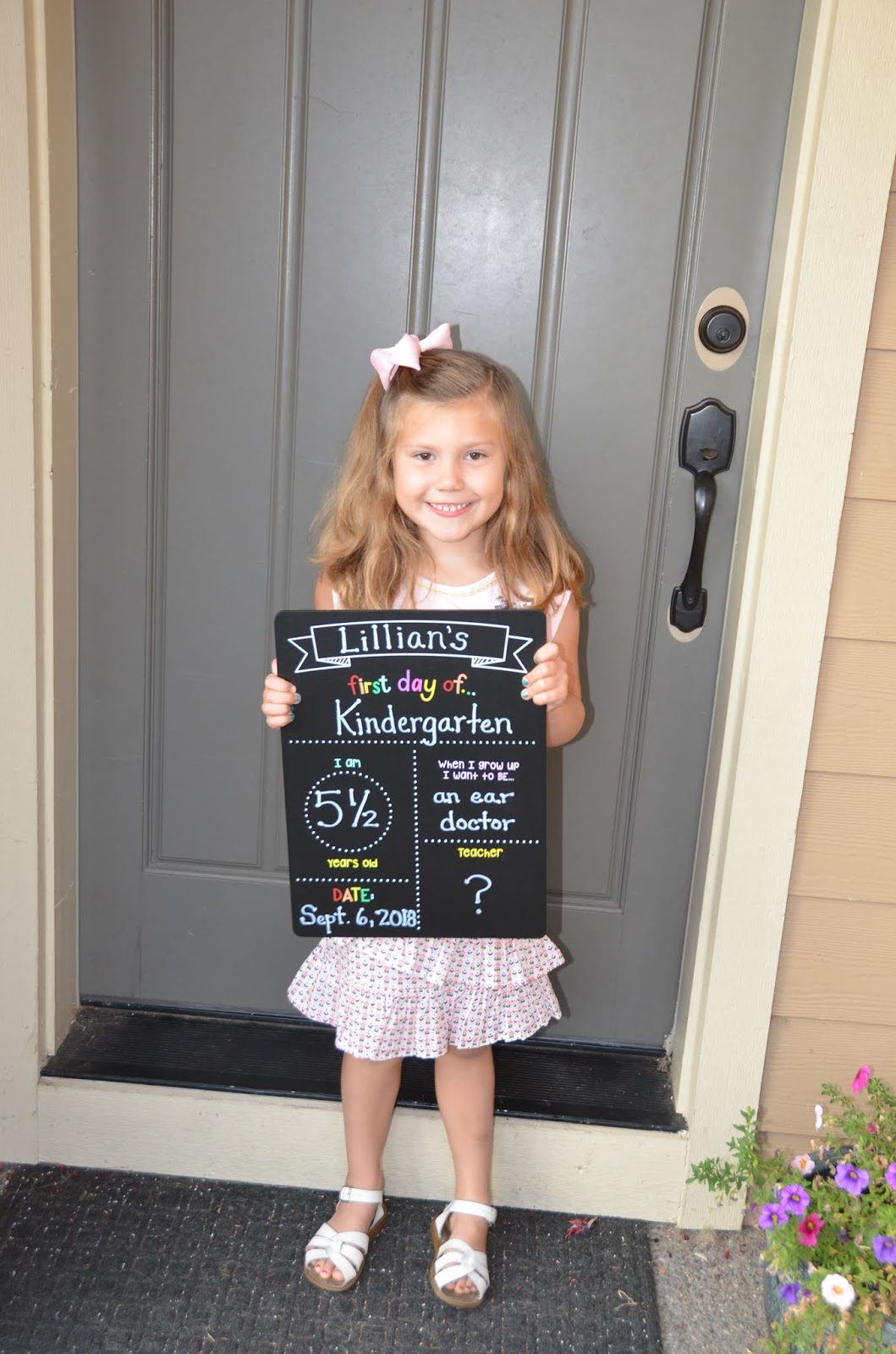 Johnson Family Blog: Lilly's First Day of Kindergarten