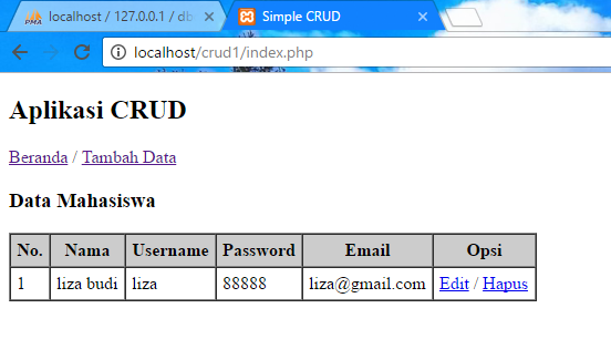 Jalgara: Tutorial Membuat Aplikasi CRUD Sederhana dengan PHP dan MySQL