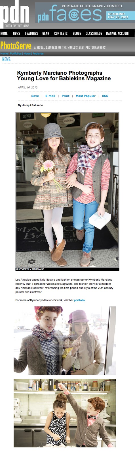 Kymberly Marciano: PDN Magazine Features Babiekins Editorial by ...