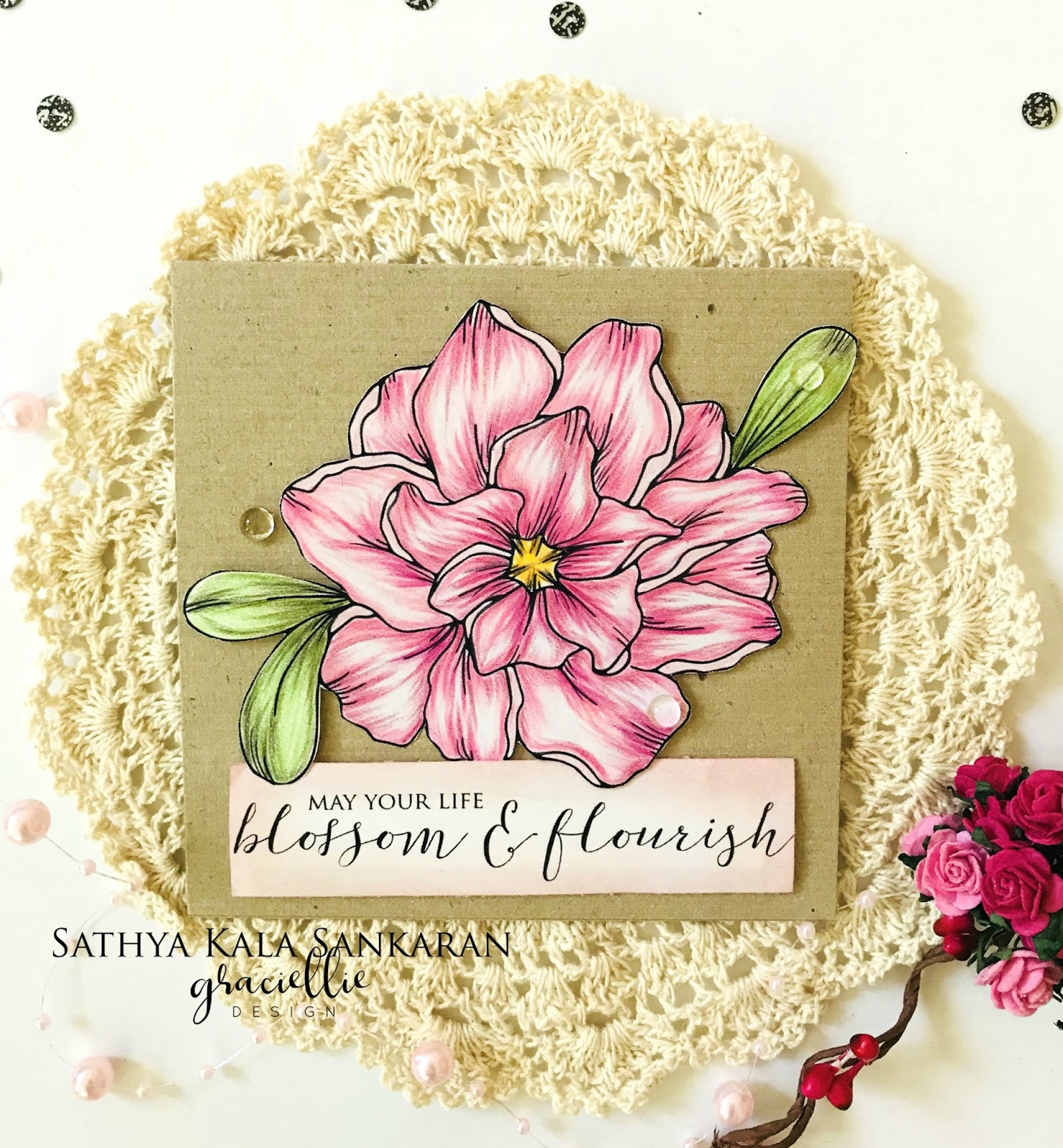 Paperie Expressions: Desert Rose : CAS Card