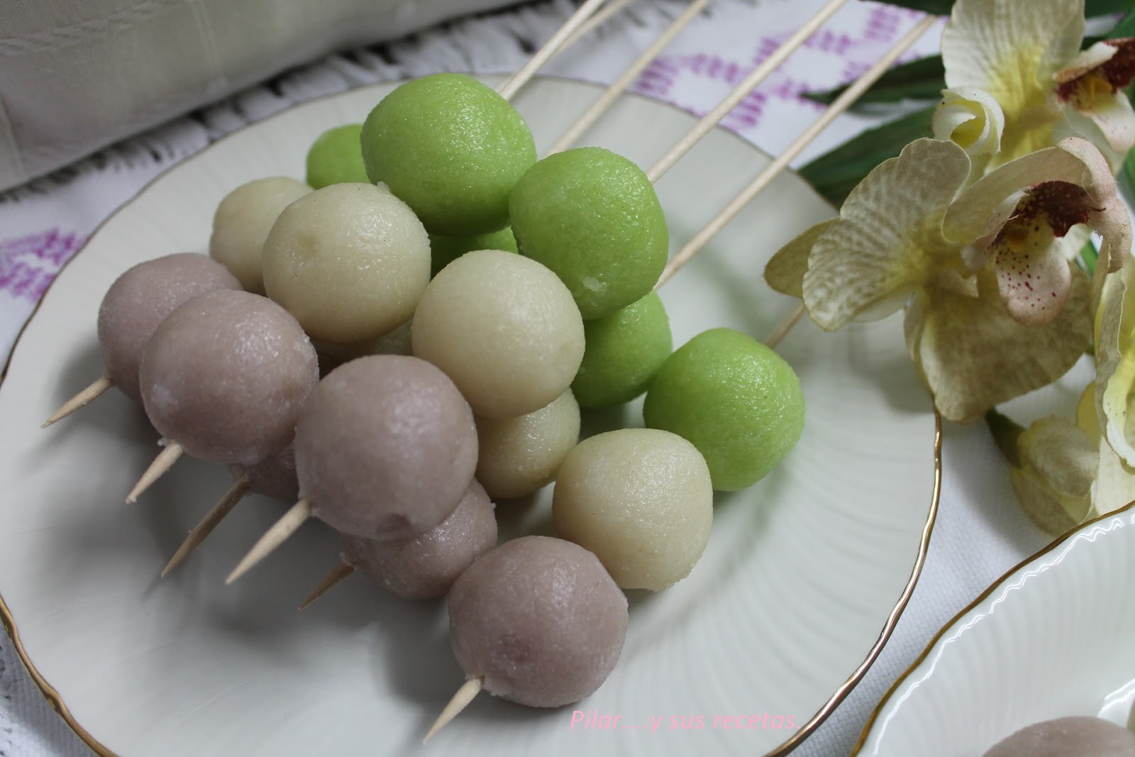 Pilar.....y sus recetas: Dango Postre Japones