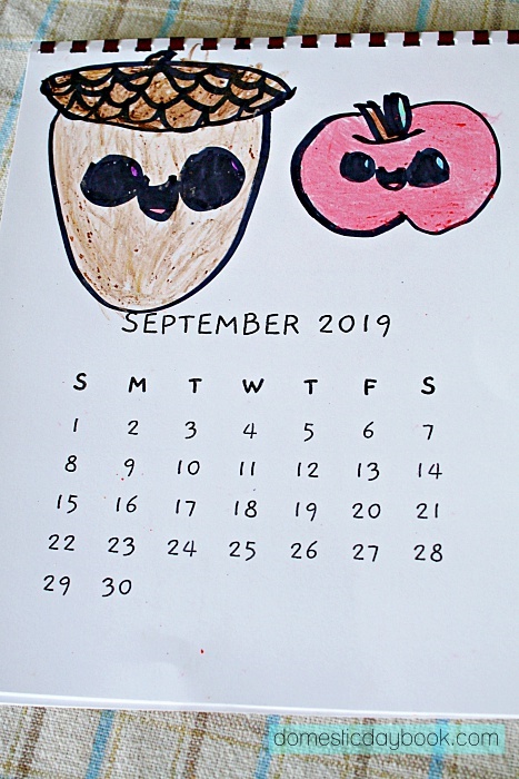 Art Project for Kids - Calendar