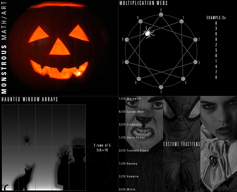 E is for Explore!: Halloween Math Art Projects