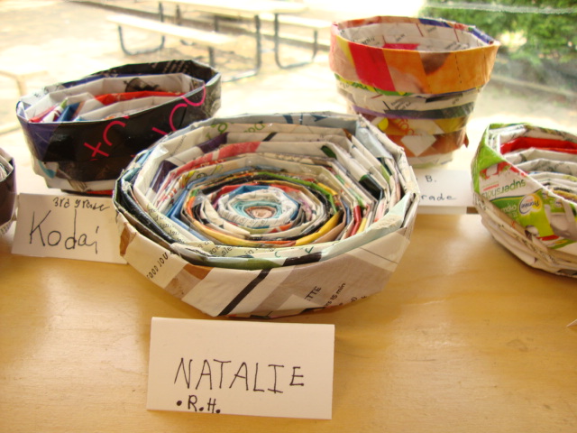 Thomas Elementary Art: 3rd Grade Recycled Magazine Bowls