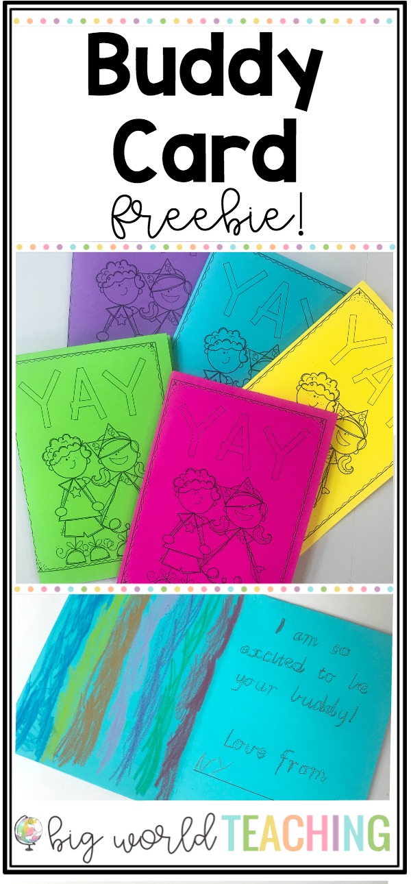 Meeting Our Buddies - Buddy Cards - Big World Teaching