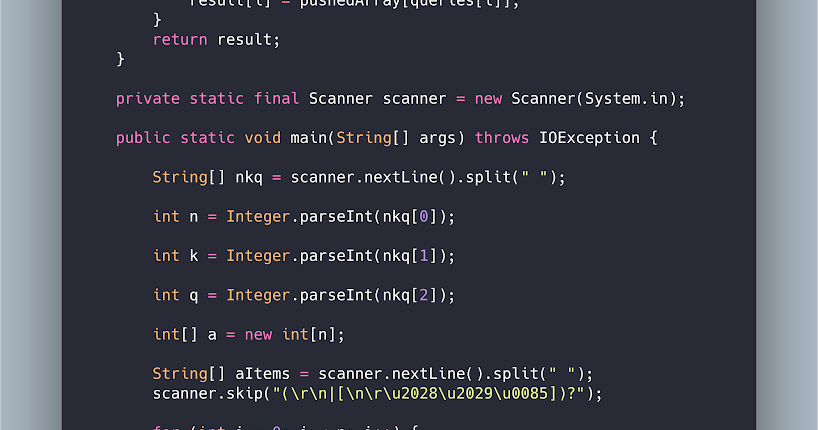 HackerRank Java Circular Array Rotation hackerrank-java-circular-array-rotation