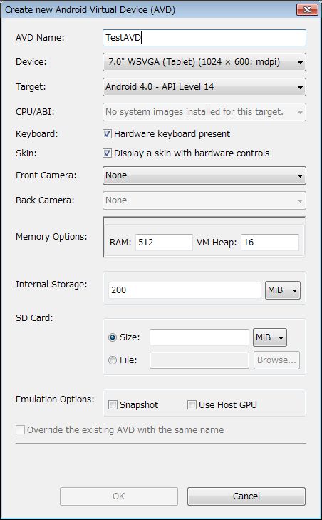 yuwji.blogspot.jp: 【android】【AVD Manager】AVDが作成できない