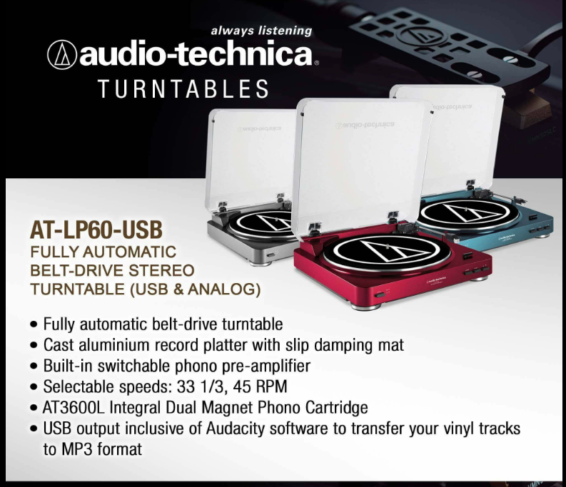 VINYL GRIMES!: How to choose the perfect Audio Technica LP60 for you!