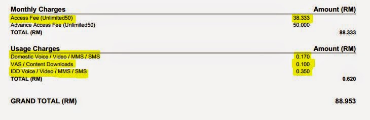 Life After Graduate: How to read UMobile Bill