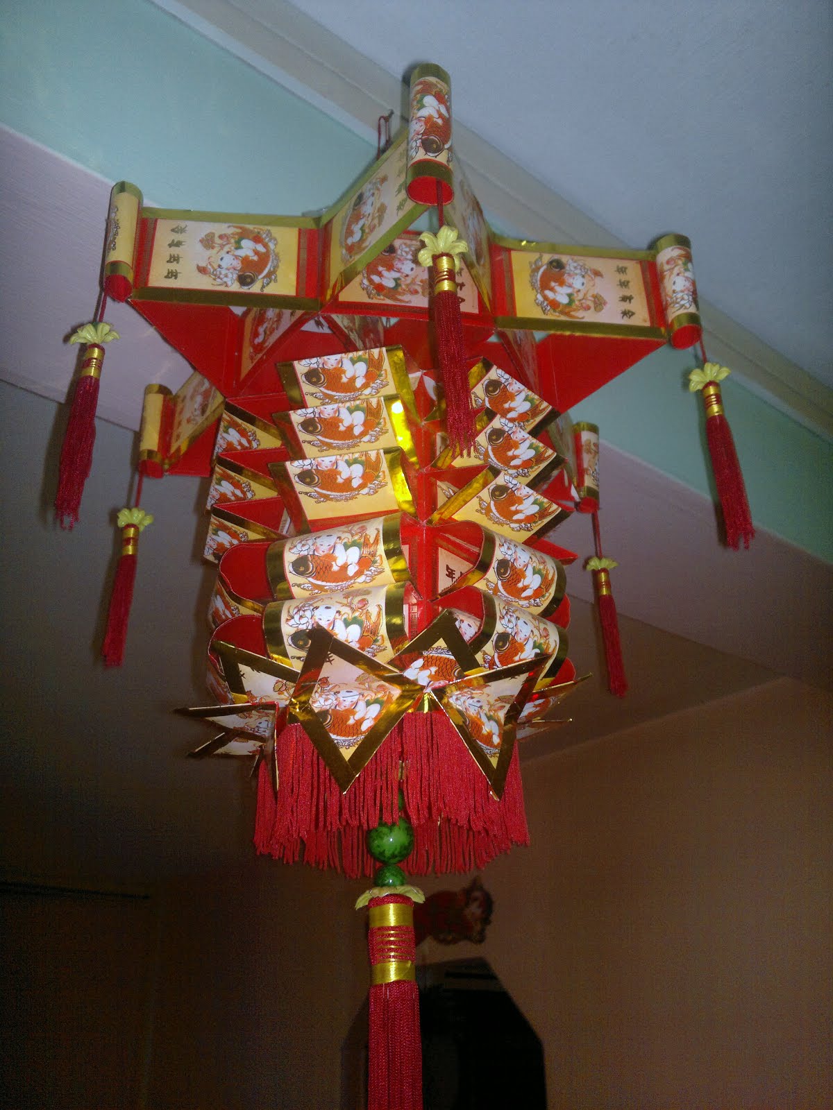 loobee: CNY 2013: My mummy's hand-made ang pow CNY lanterns