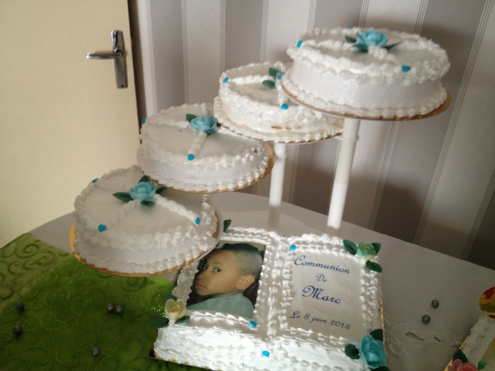 La Pâtisserie de Brunette: Gâteau communion pour garçon