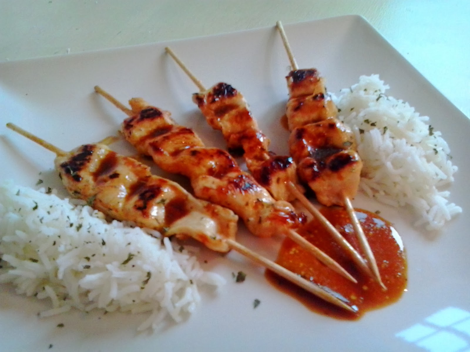 Caprichos de Mayte: Brochetas de pollo en acordeón