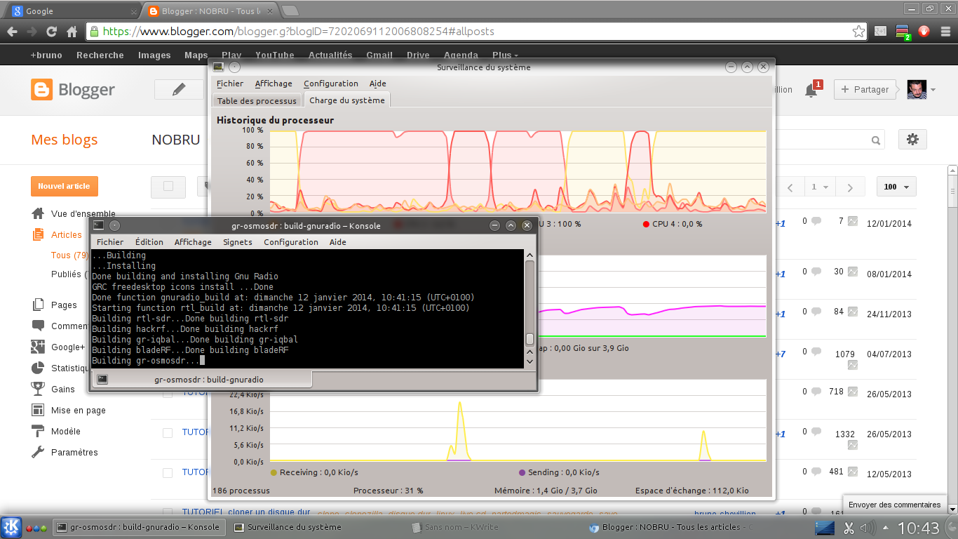 NOBRU: TUTORIEL SDR / GQRX, analyseur de spectre sous UBUNTU 13.10