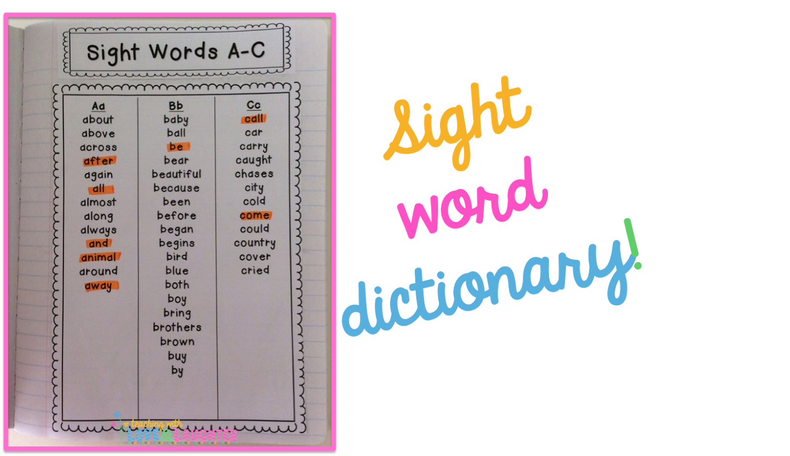 Teaching With Love and Laughter: First Grade Interactive Notebooks