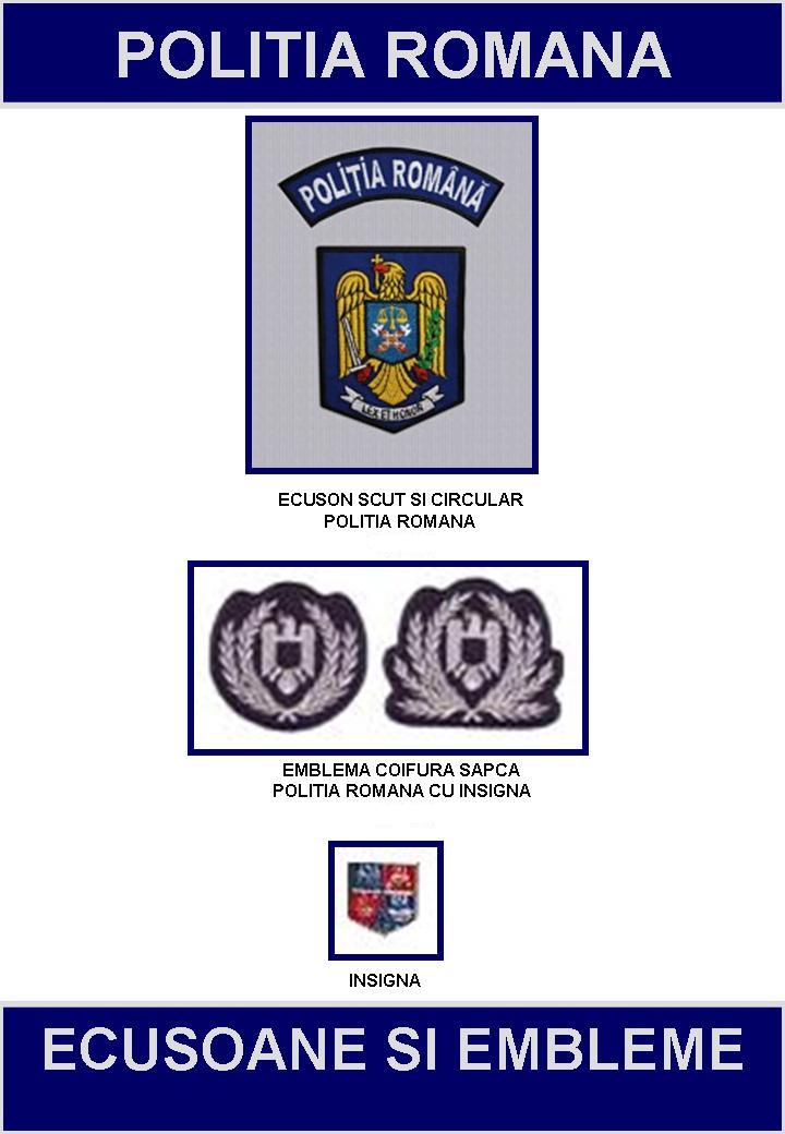 IMBRACAMINTE TINUTA UNIFORME POLITIA ROMANA: ACCESORII UNIFORMA