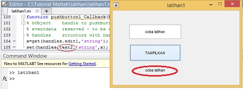 Sak Edit Text Static Text Dan Push Button Gui Matlab