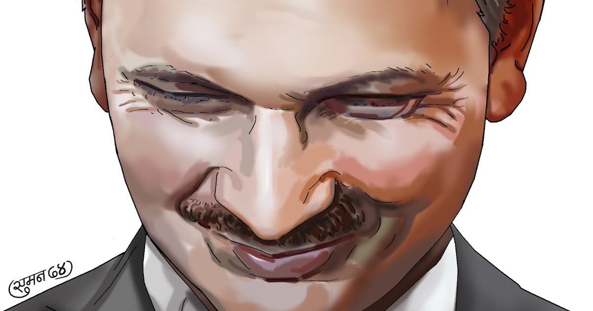 Suman Manandhar's Creation : Dr. Baburam Bhattarai by Suman Manandhar