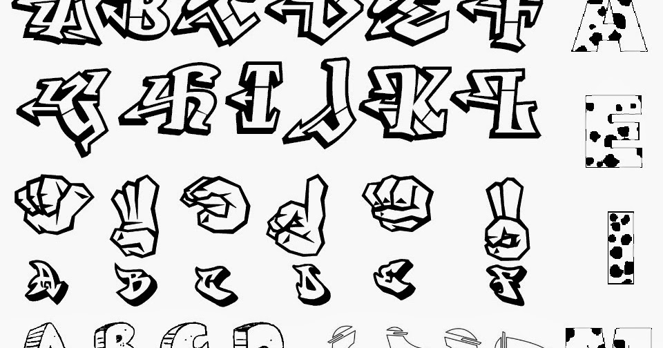 Graffiti Wall: Graffiti Letters Stencils