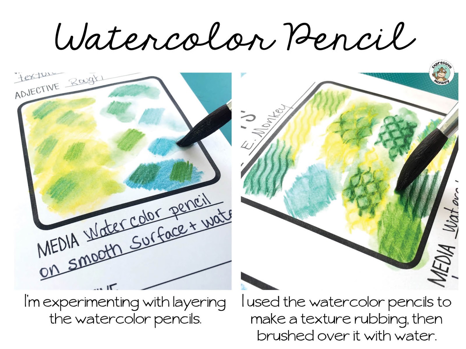 Shamrock Coloring Pages with Mixed Media - Expressive Monkey