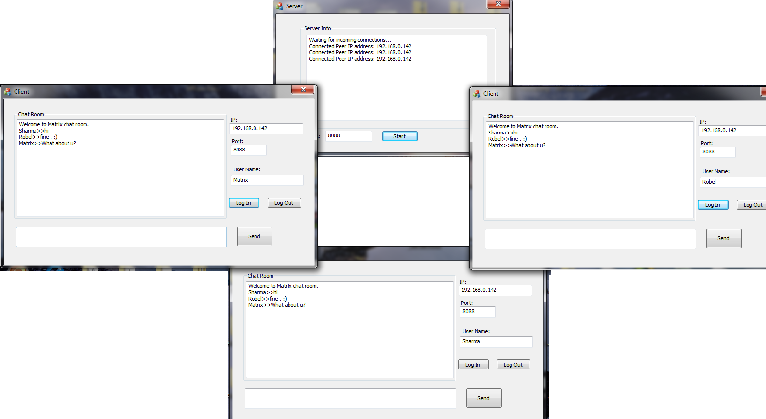 Threaded Multi Chat Room Server Source Code In C With Mfc Part 2