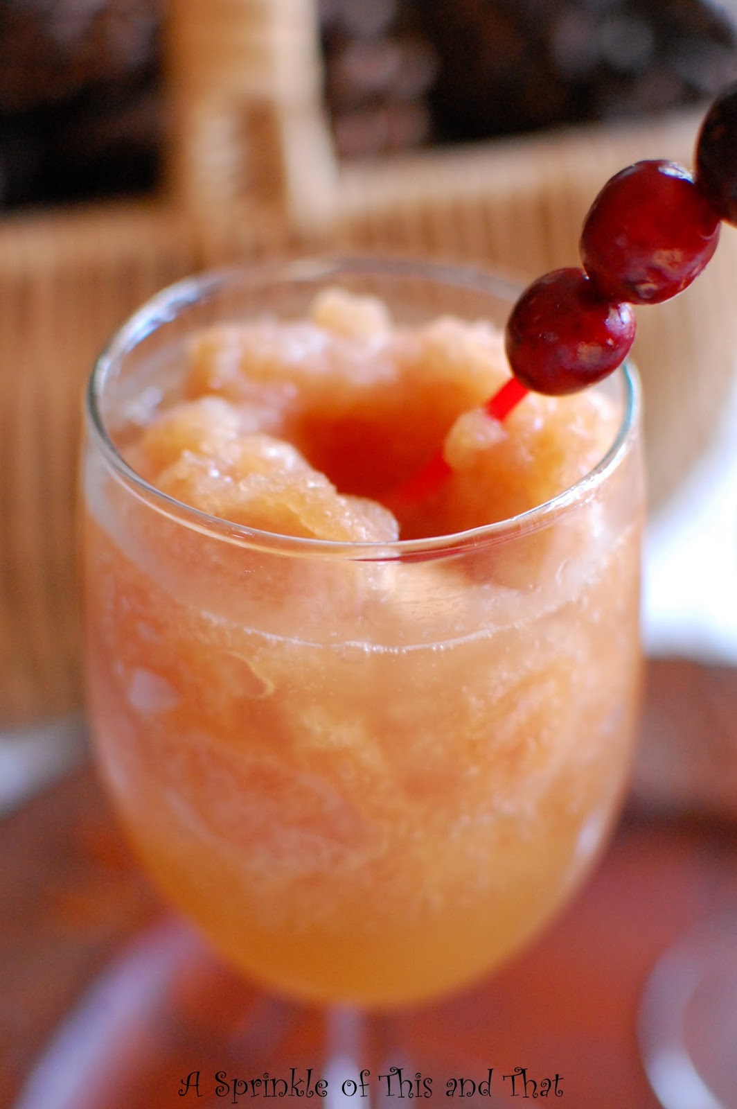 A Sprinkle of This and That: Cranberry Slush Mocktail