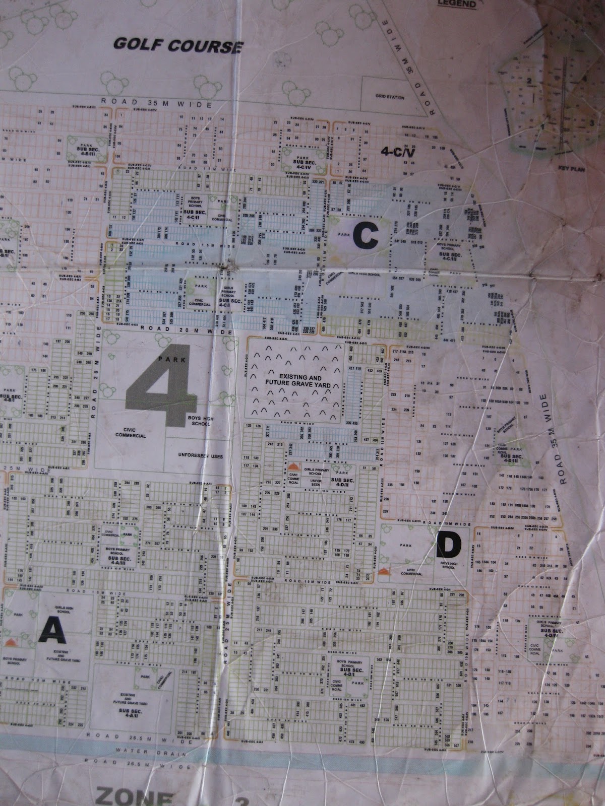 Regi Model Town Peshawar: Maps of All zones