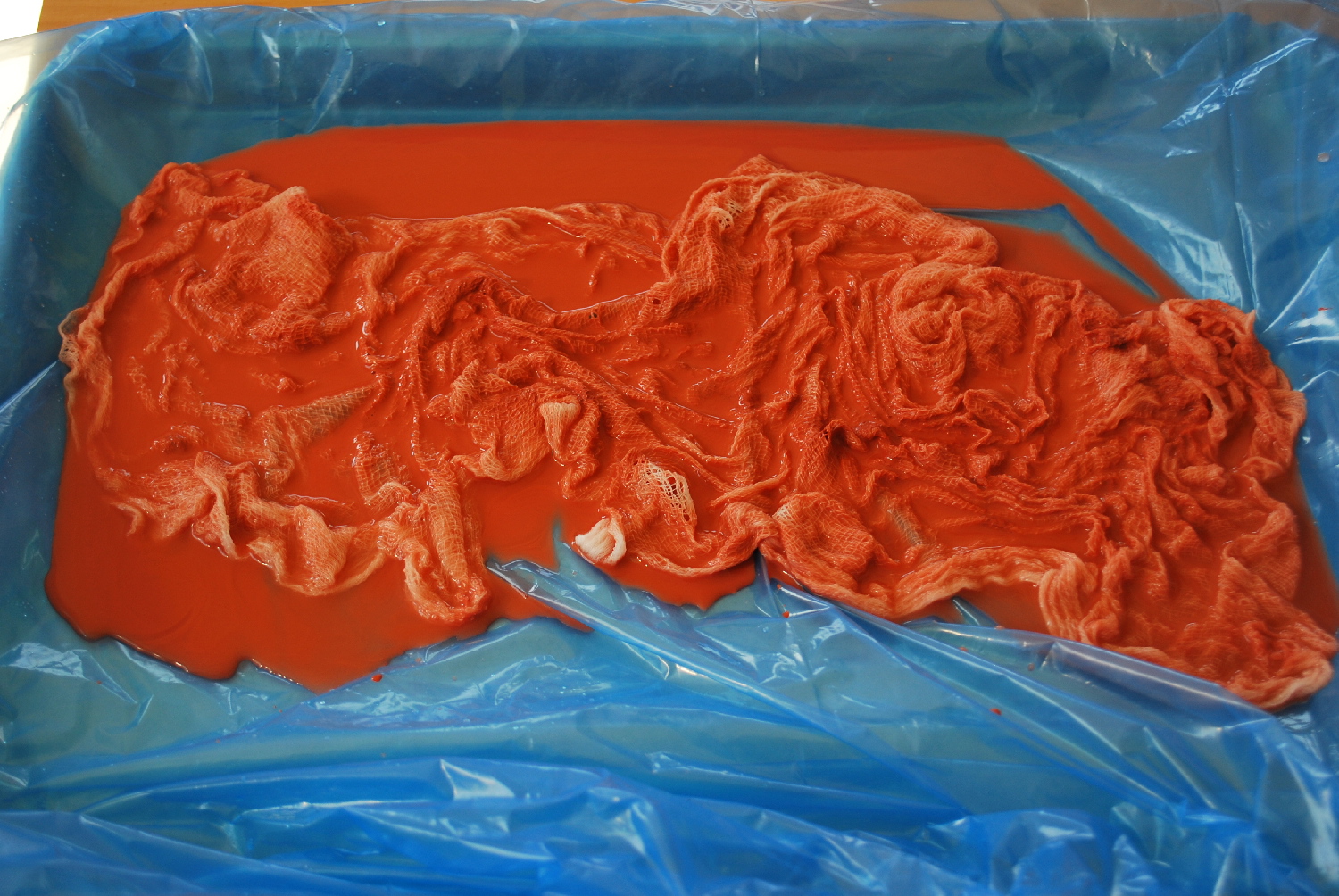 OH OH STITCHER: Trying to Dye Cheesecloth