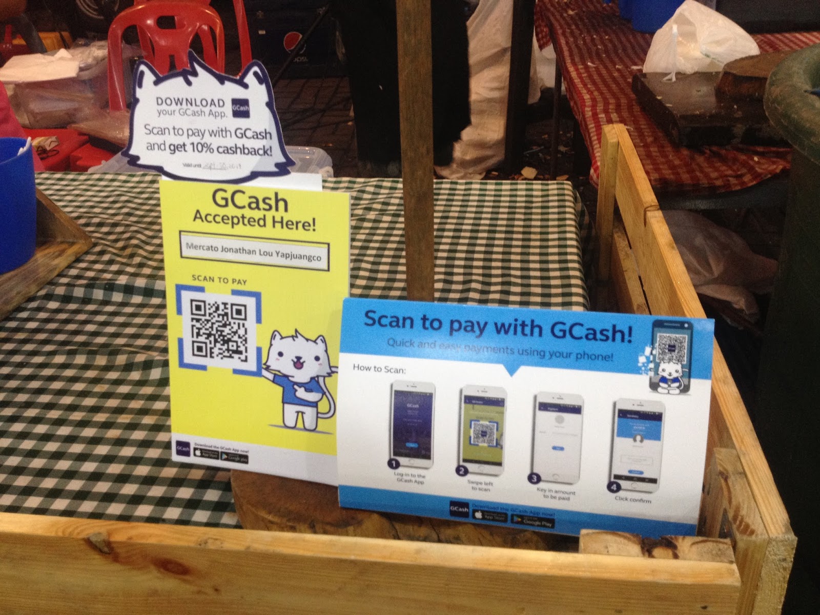 Scan GCash Mobile App To Pay For Food and Drinks at Mercato Centrale ...
