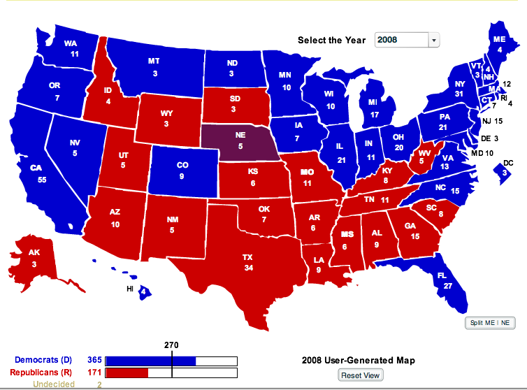the mission: Let's go to the Map... the elections and electors...