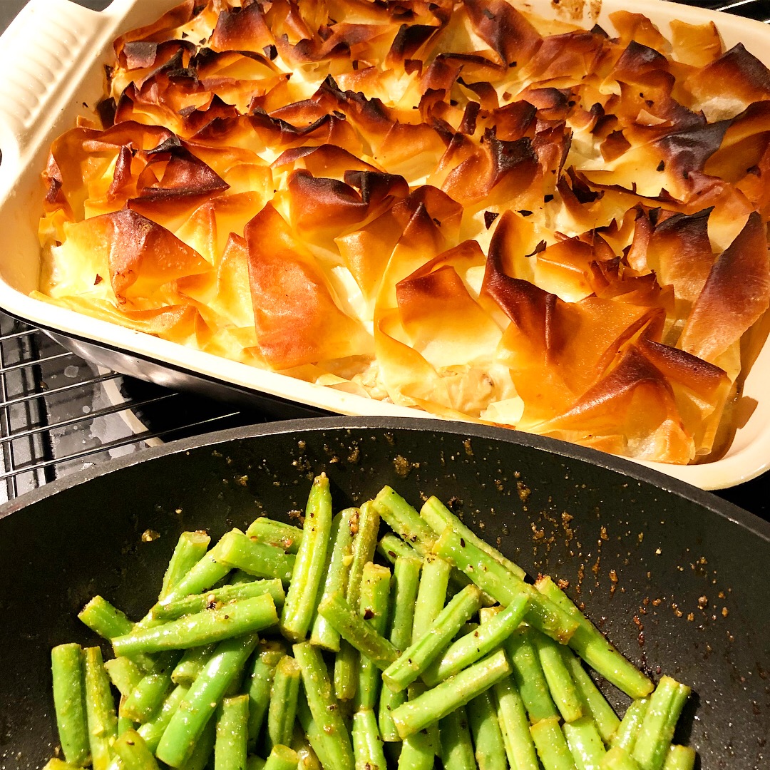 Chicken and Mushroom Filo Pie
