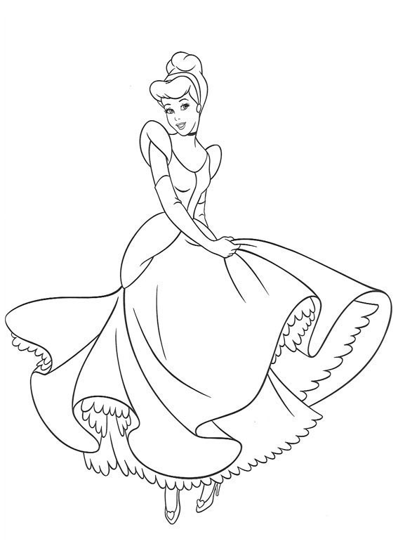 FUN & LEARN : Free worksheets for kid: Cinderella Coloring Pages