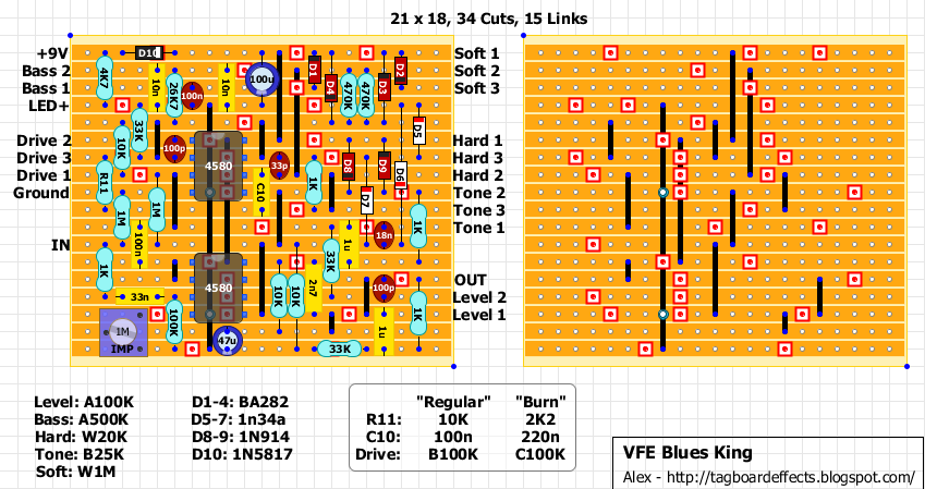 Guitar FX Layouts: VFE Pedals Blues King
