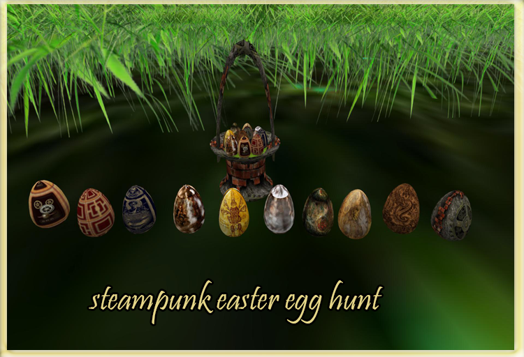 home and garden for petite avatars: Steampunk Easter Egg Hunt