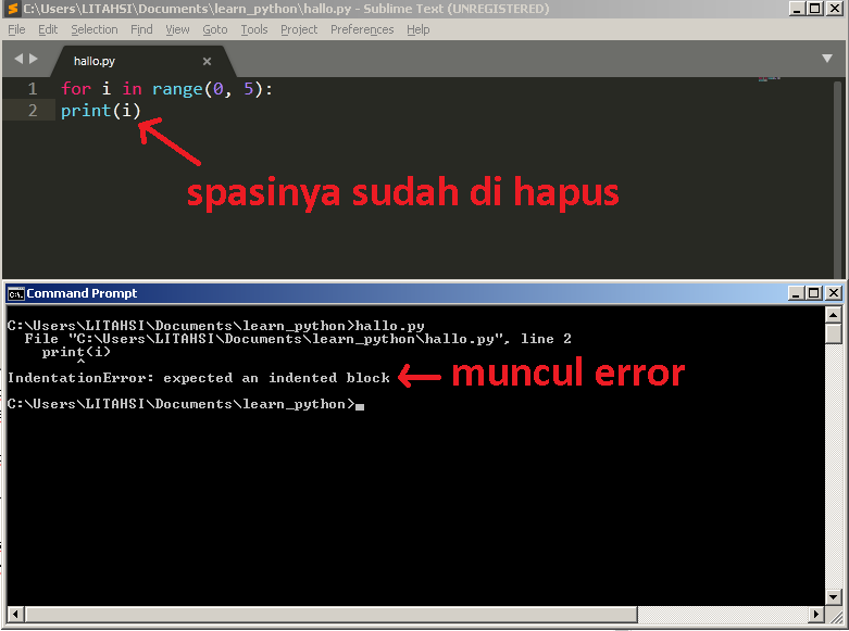 Python Part 7 : Aturan dasar penulisan program Python Part 7 : Aturan dasar penulisan program