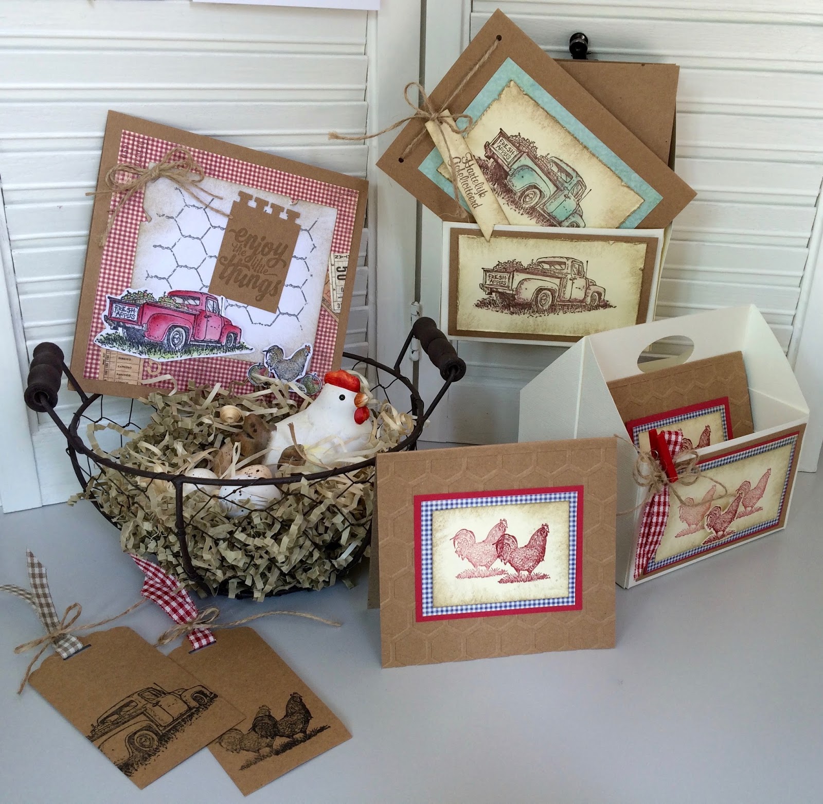 Laura's Creative Moments: CARD HOLDER - COUNTRYSIDE, STAMPIN' UP!