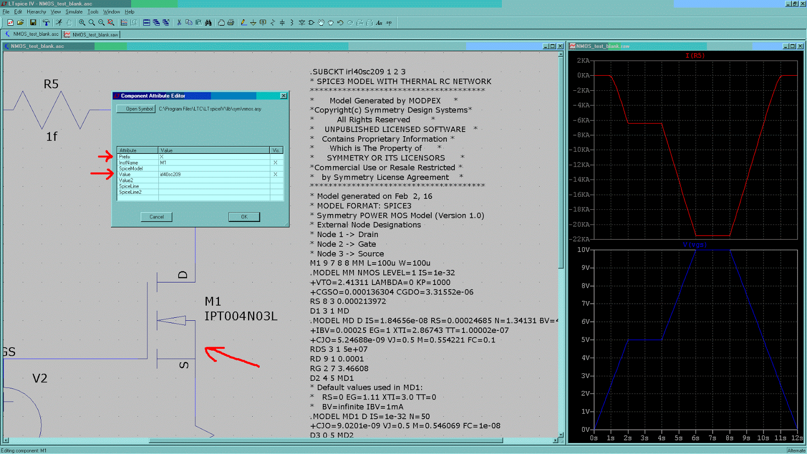 :: LTspice ... inserting unknown SPICE models (NMOS example)