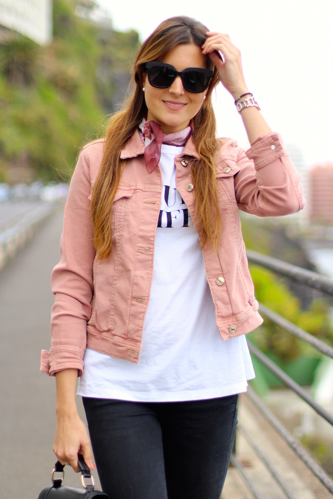 Marilyn's Closet - FASHION BLOG: Pink Denim Jacket