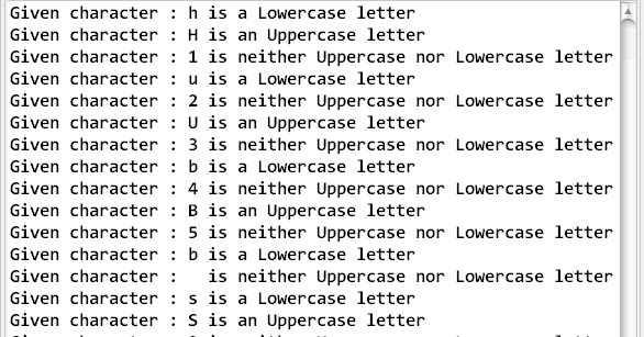 How To Check If A Character Is An Uppercase Or Lowercase Letter In A Java Program Learn