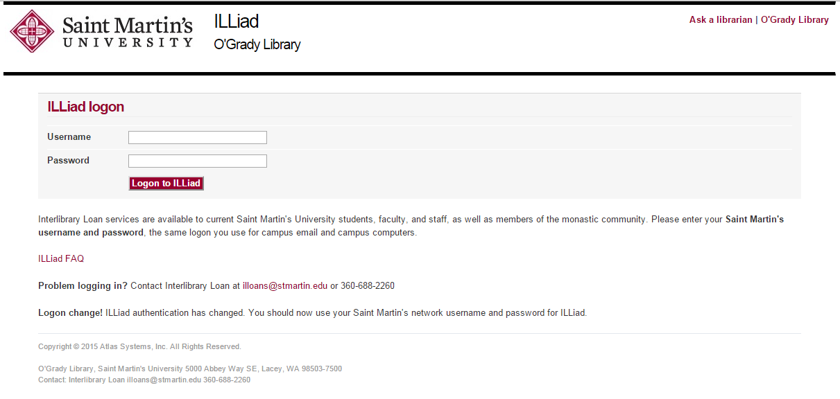 O'Grady Library Blog: January 2016