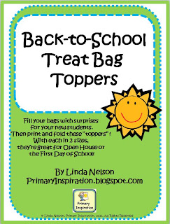 Classroom Freebies Too: Back-to-School Treat Bags