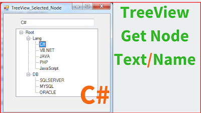 Get TreeView Node Text And Name In C# - C#, JAVA,PHP, Programming ,Source Code