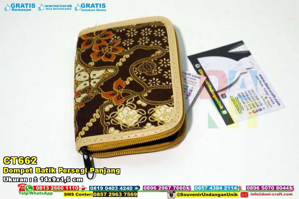 Dompet Batik Persegi Panjang | Souvenir Pernikahan